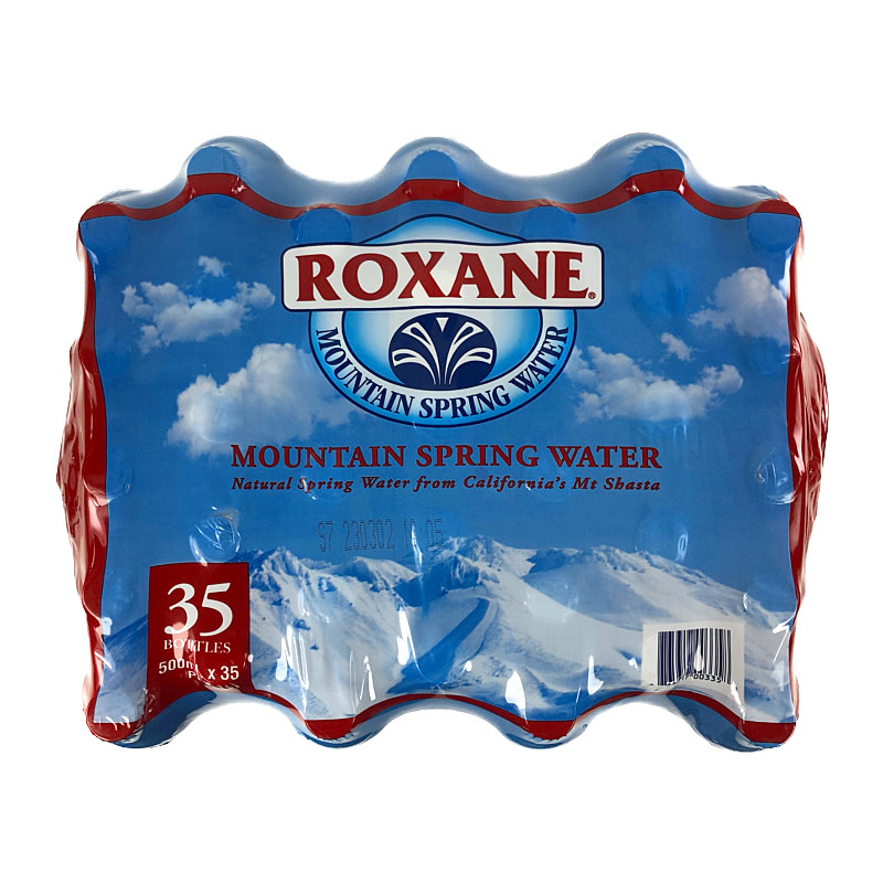 ロクサーヌ スプリングウォーター 500ml×35本 (軟水) ROXANE Spring Water