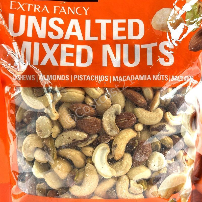 カークランド 無塩 (アンソルテッド) ミックスナッツ (袋) 1.13kg KS Unsalted Mixed Nuts Bag