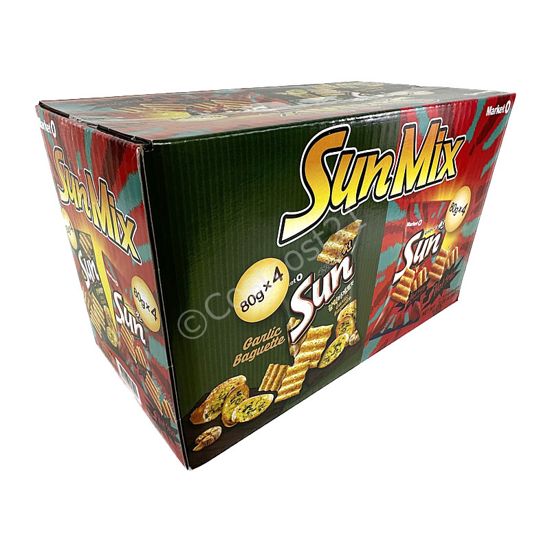 サンチップス ガーリックバゲット+ホットスパイシー 640g (8袋入り) Sun Chips Mix 8 Bags