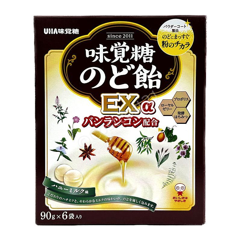 UHA味覚糖 味覚糖のど飴EXα 90g×6袋入り UHA Throat Lozenges